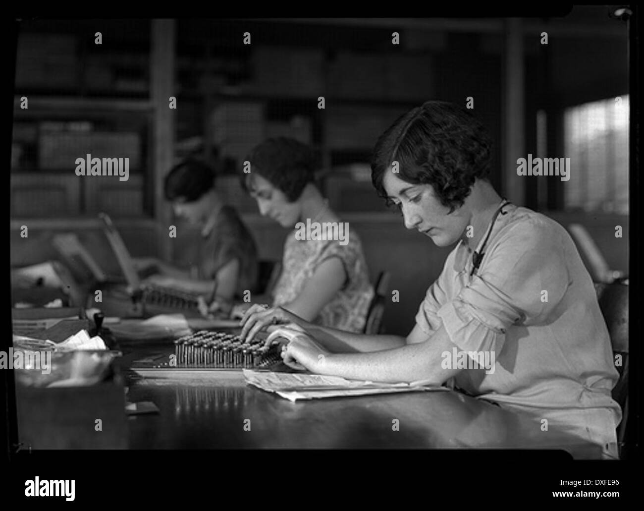 Typists hi-res stock photography and images - Alamy