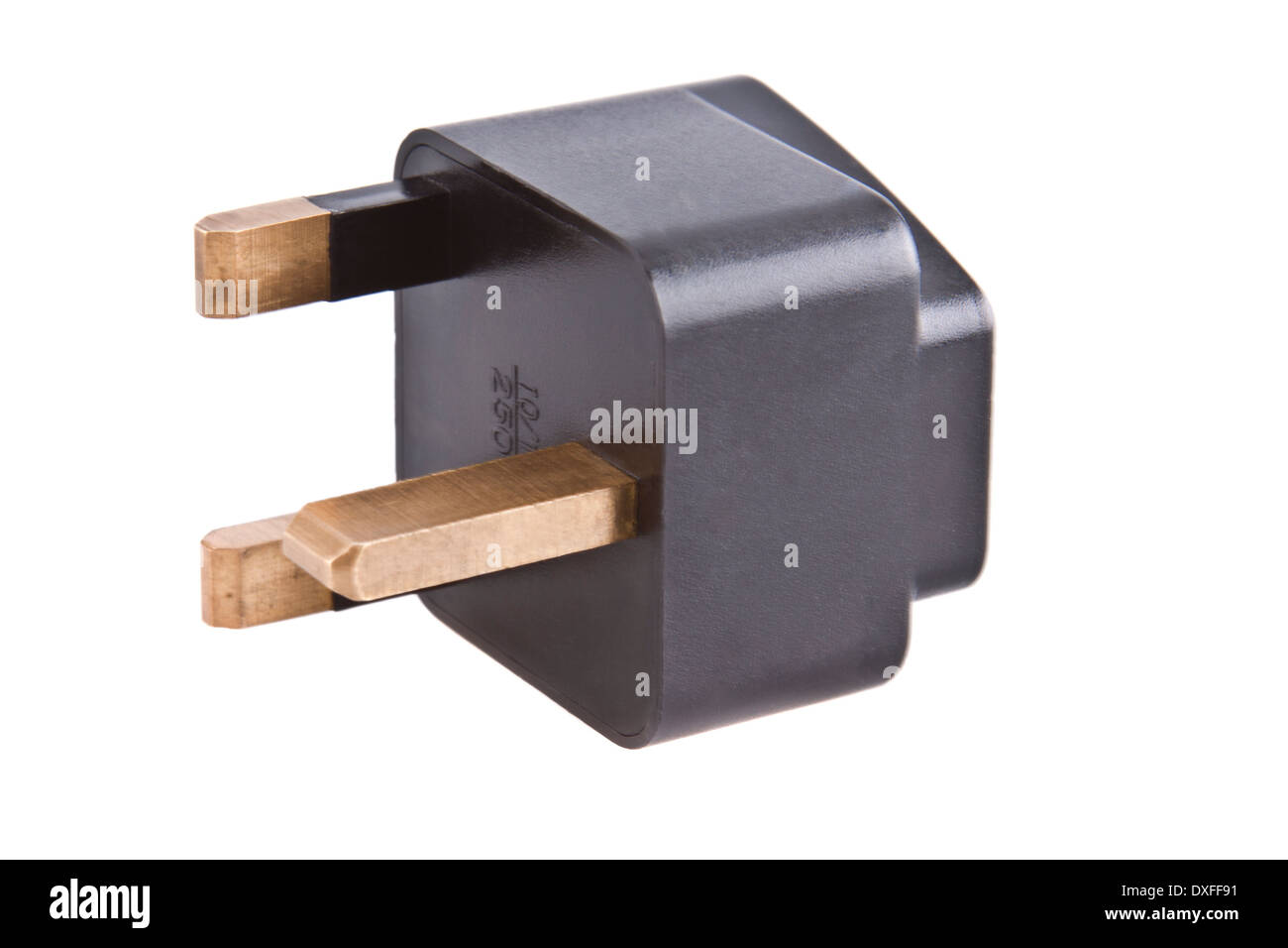 Power plug adapter isolated on white background Stock Photo - Alamy