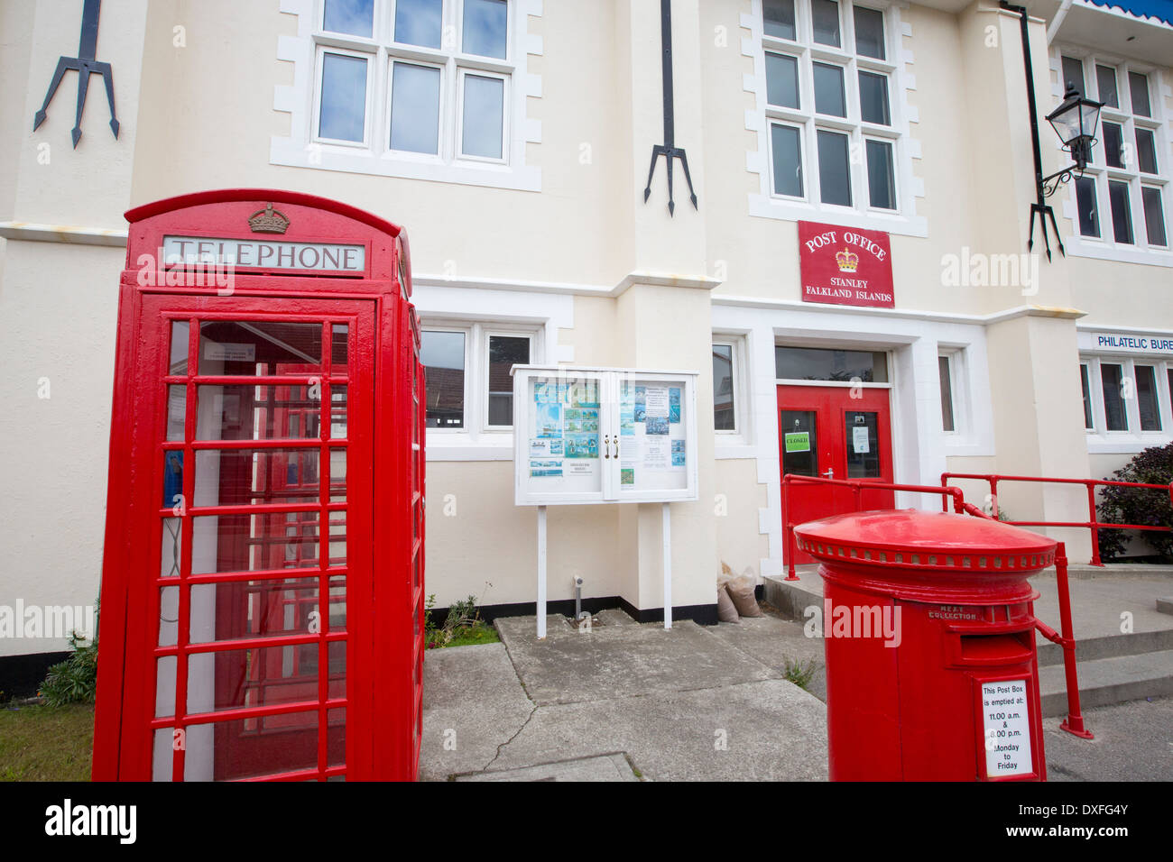 The Post Office in Port Stanley, the capital of the Falkland Islands ...