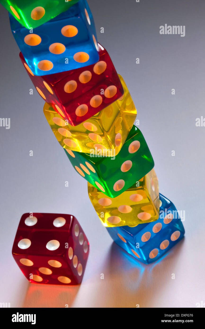 Stack dice hi-res stock photography and images - Alamy