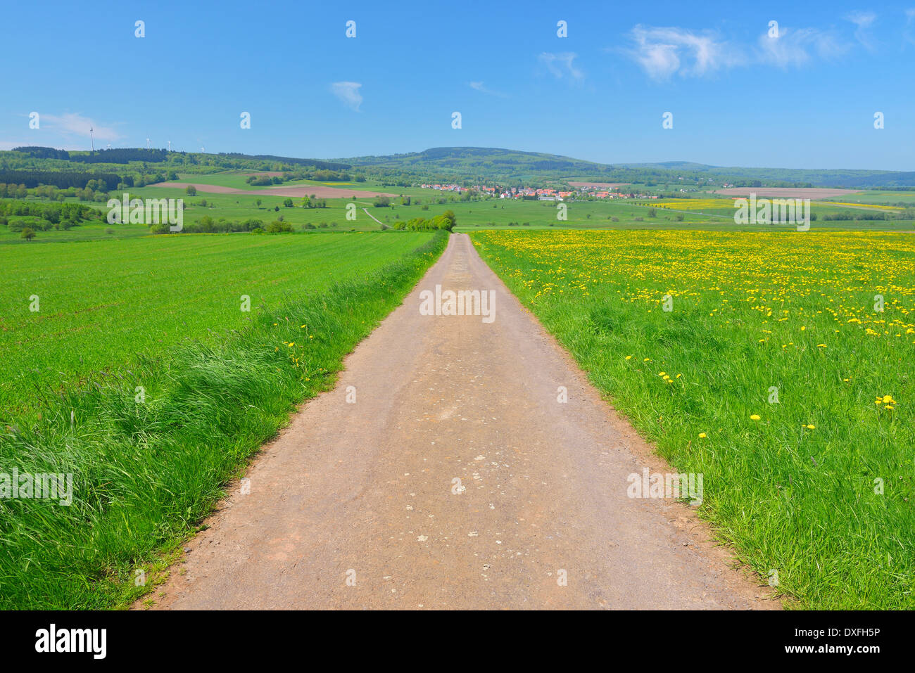 Overview road nature spring hi-res stock photography and images - Alamy