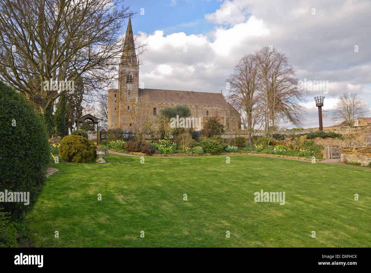 All Saints church in Brixworth Northamptonshire UK Stock Photo - Alamy
