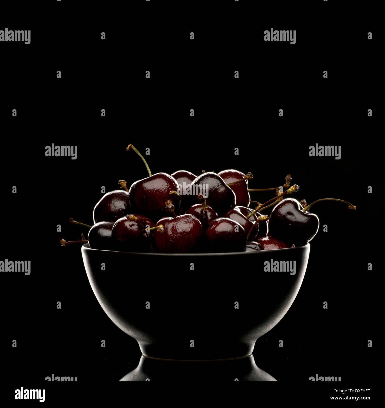 Black cherries hi-res stock photography and images - Alamy