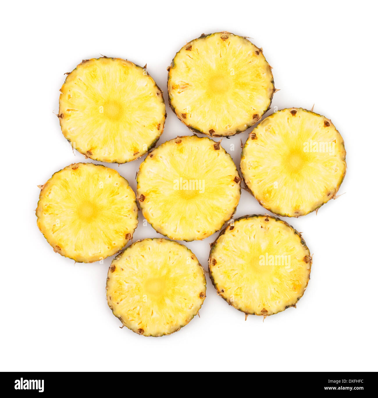 pineapple slice isolated Stock Photo - Alamy
