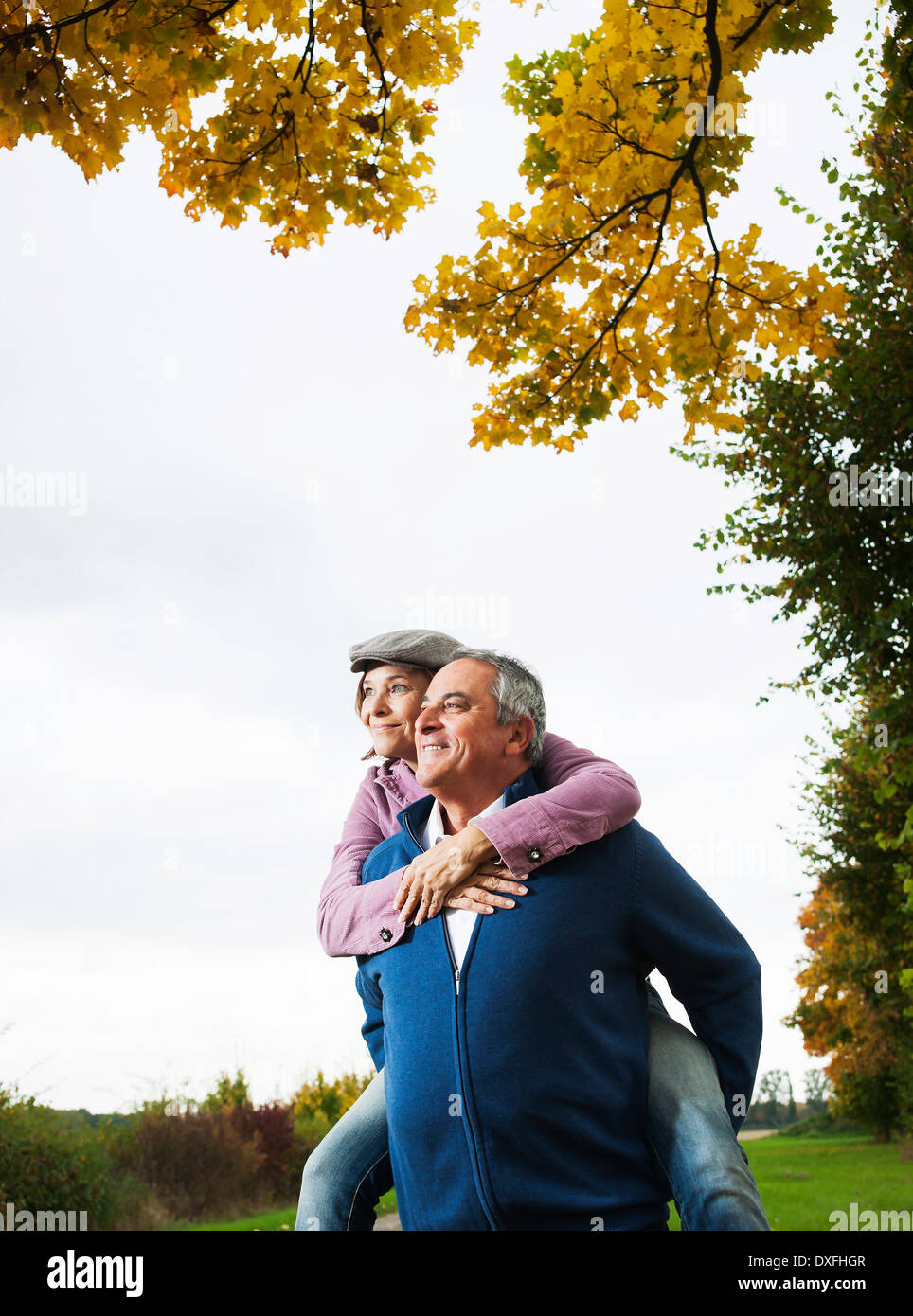 Piggy back adults hi-res stock photography and images - Alamy