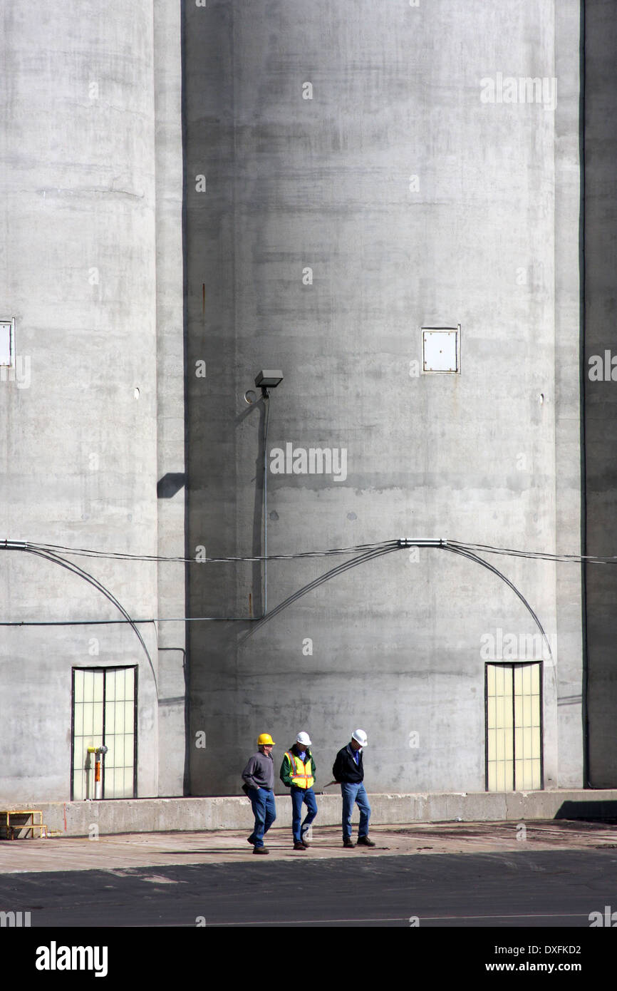 Construction workers at MMSD Milwaukee Metropolitan Sewage District in ...