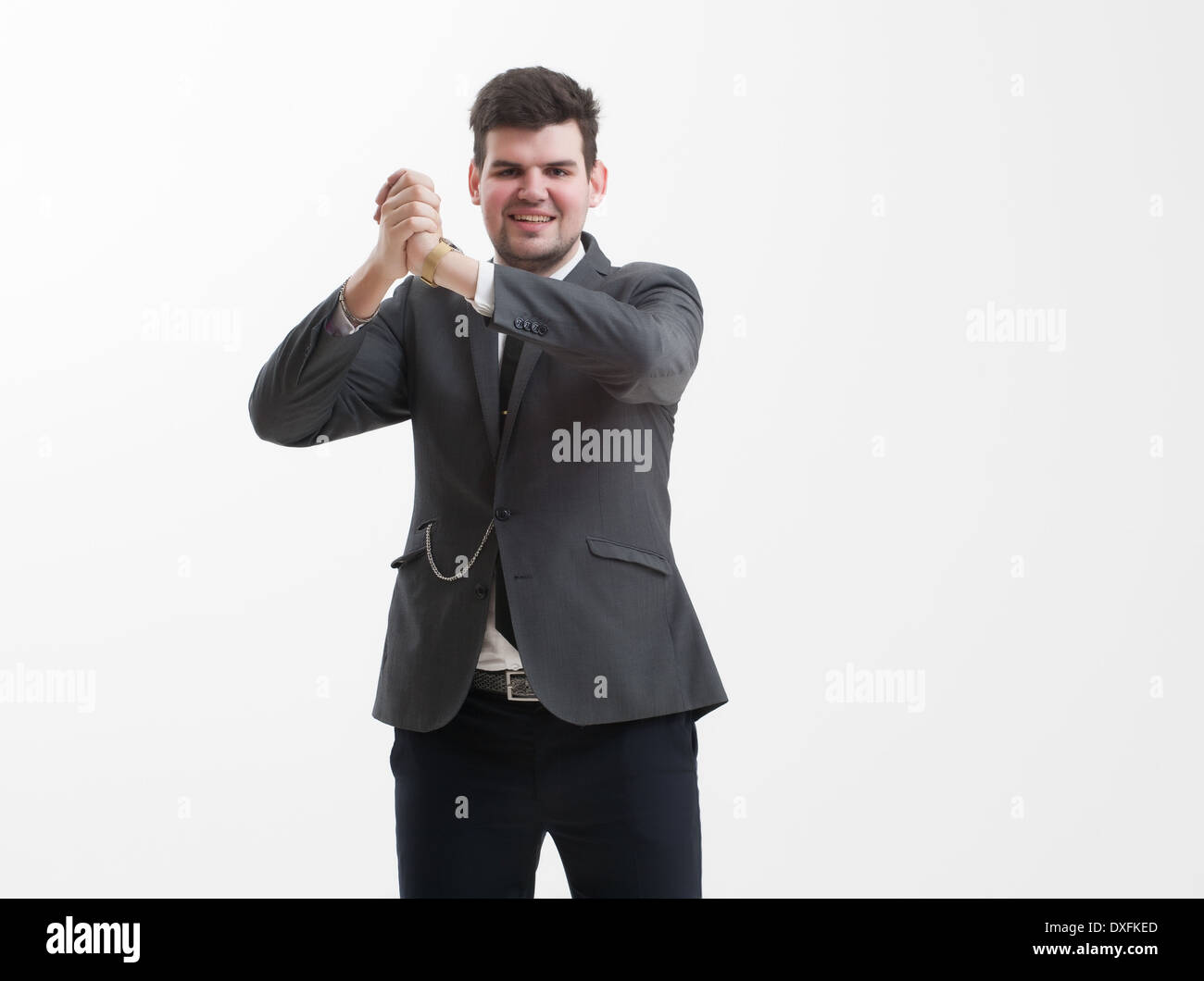 Businessman showing suit business hi-res stock photography and images ...