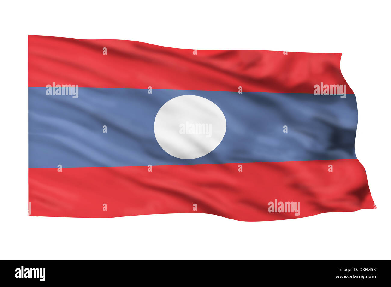 Laos flag hi-res stock photography and images - Alamy