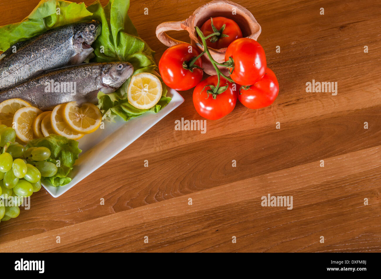 Mediterranean theme with light background Stock Photo - Alamy