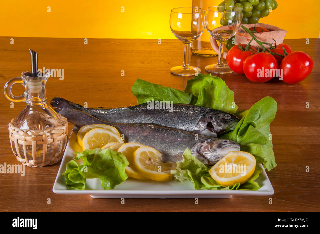 Mediterranean theme with light background Stock Photo - Alamy