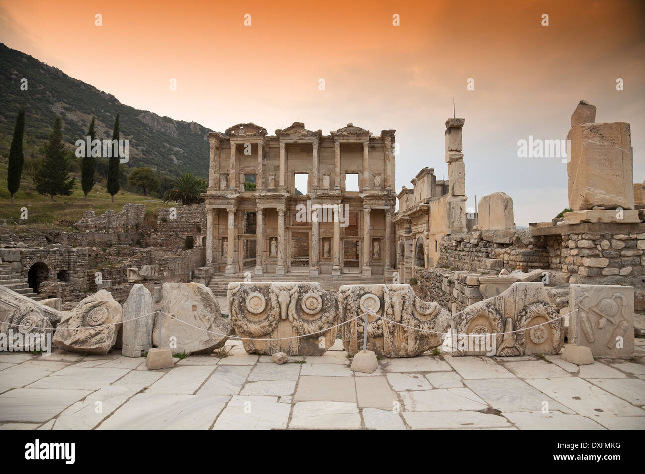 Celsus Library at Ephesus, Turkey Stock Photo - Alamy
