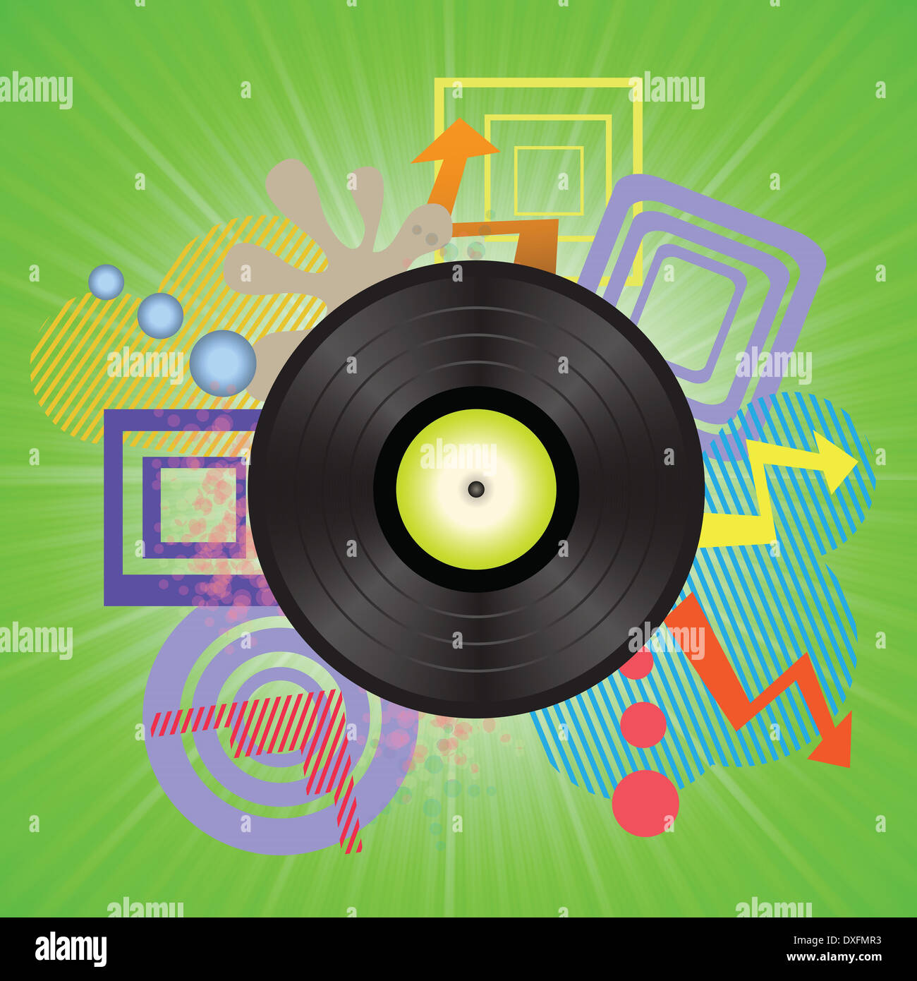 colorful illustration shellac icon for your design Stock Photo - Alamy
