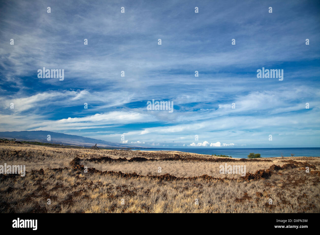 Lava rock livestock pen in North Kohala, Hawaii Stock Photo - Alamy