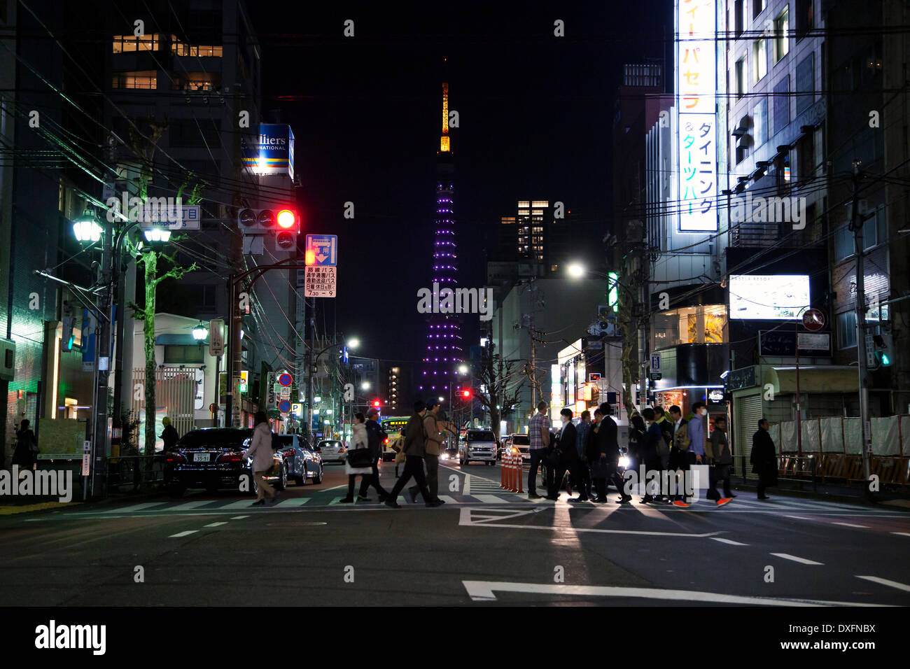 Tuesday. 25th Mar, 2014. Tokyo, Japan - Tokyo Tower has a special pink ...