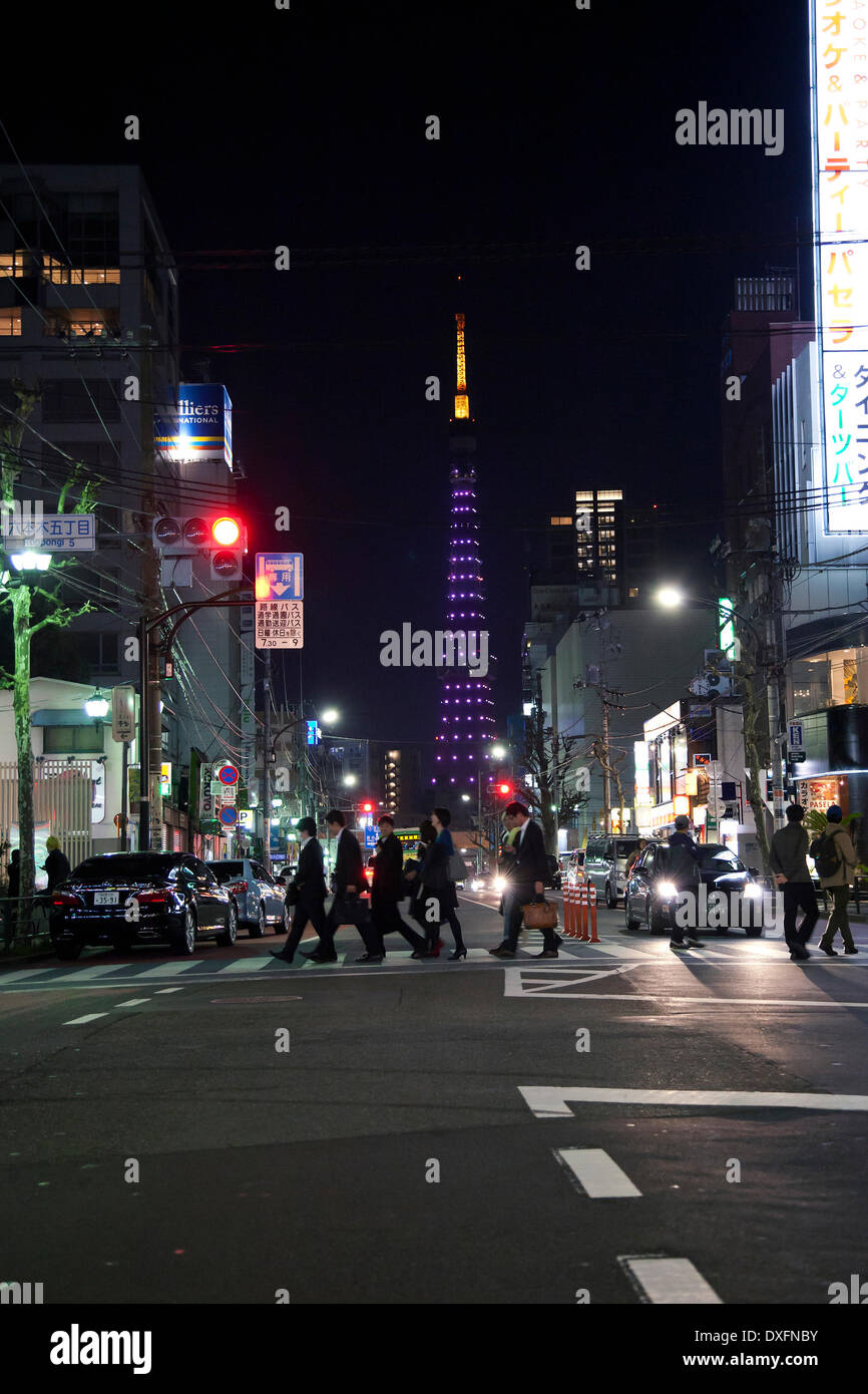 Tuesday. 25th Mar, 2014. Tokyo, Japan - Tokyo Tower has a special pink ...