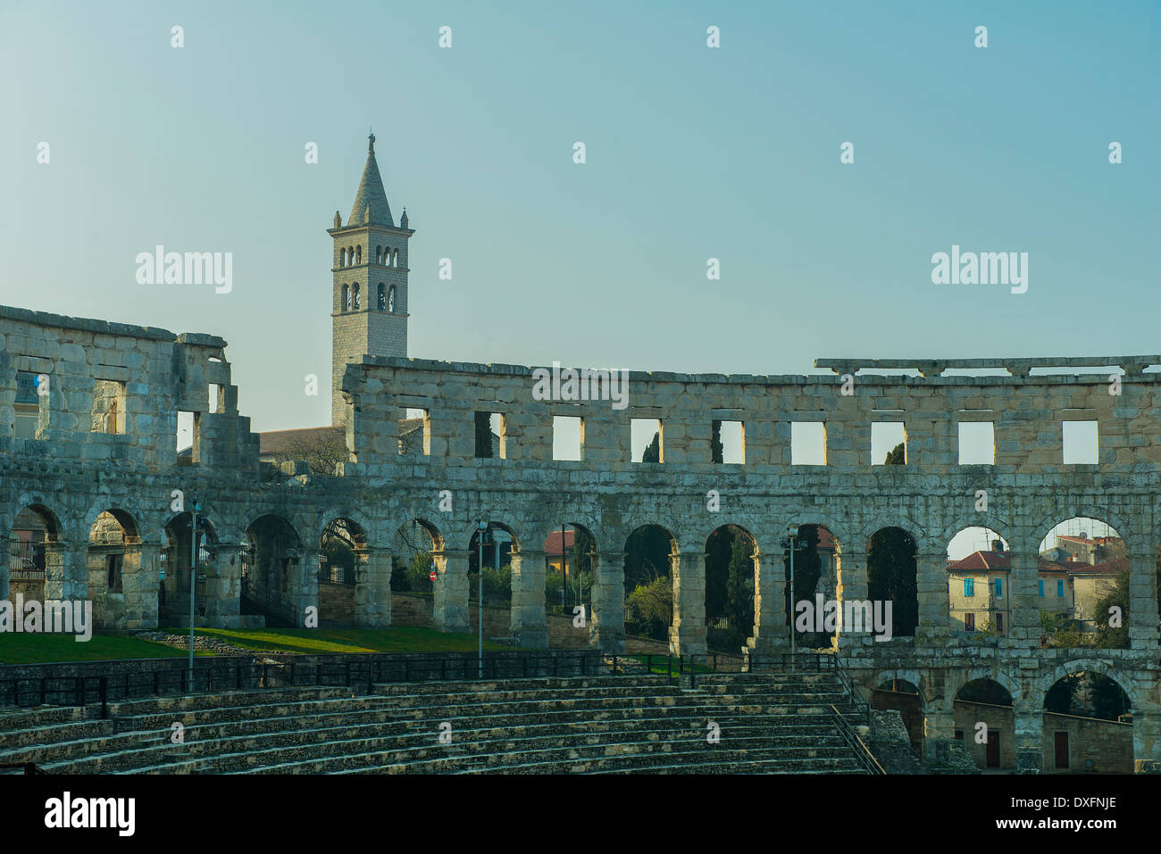 The roman arena in Pula, croatia Stock Photo - Alamy
