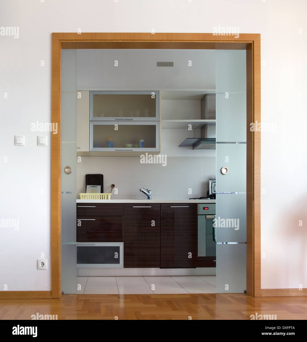 Frosted Glass Kitchen