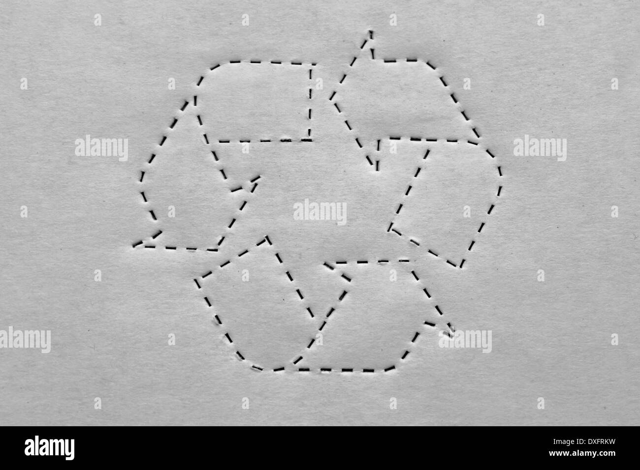 Recycle Sign on White Background Stock Photo - Alamy