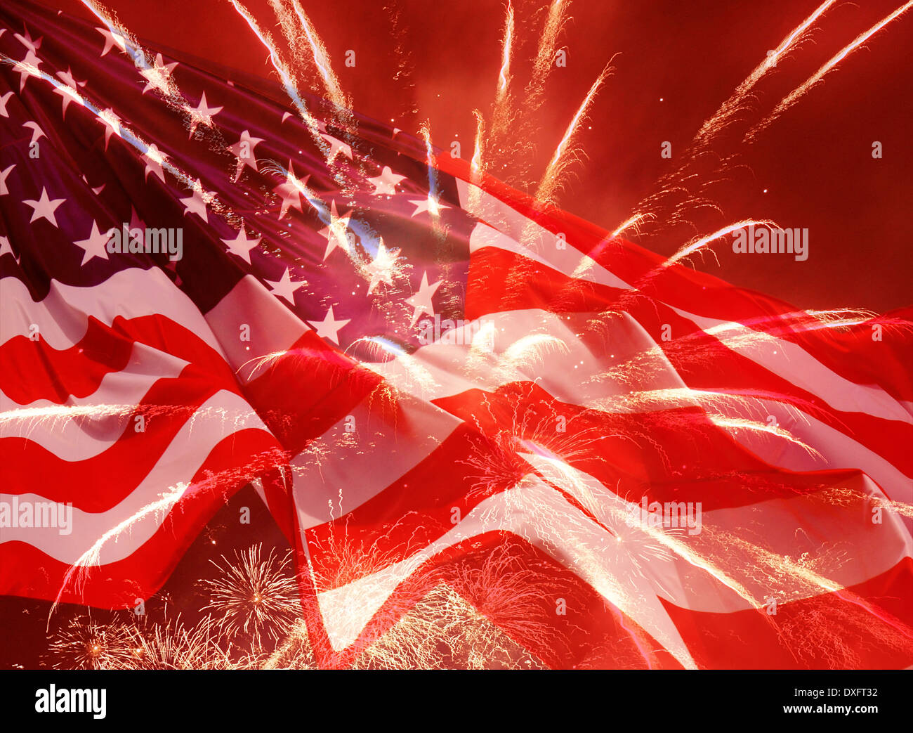 Patriotic fireworks hi-res stock photography and images - Alamy