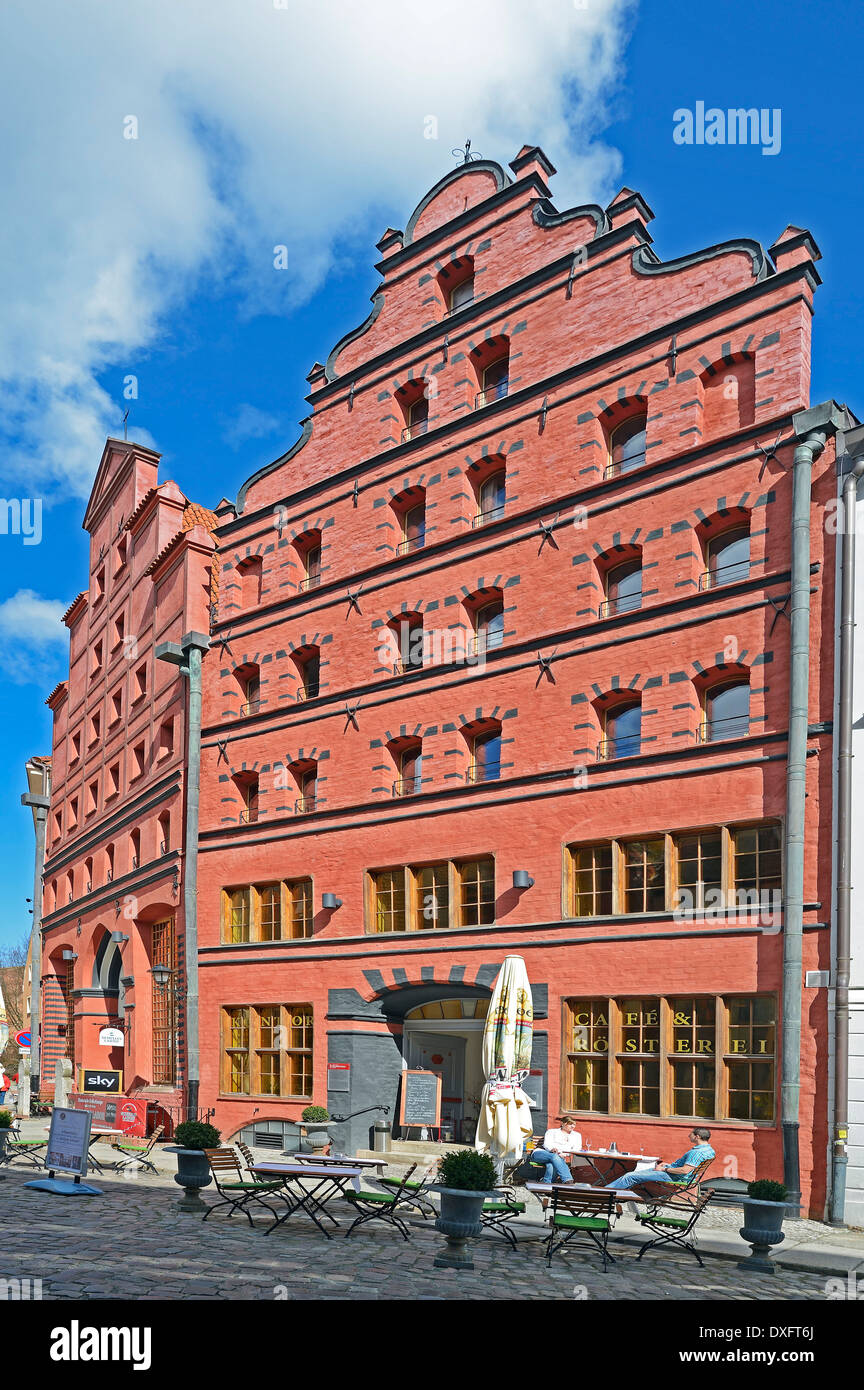 Historical Scheele house, from 19th century, Old Town, Hanseatic City ...