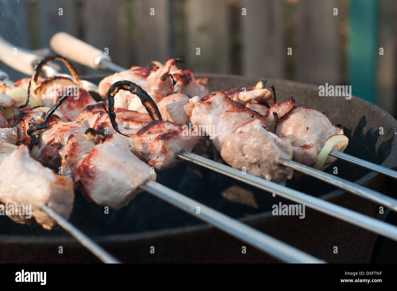Outdoor barbecue russian grill hi-res stock photography and images - Alamy