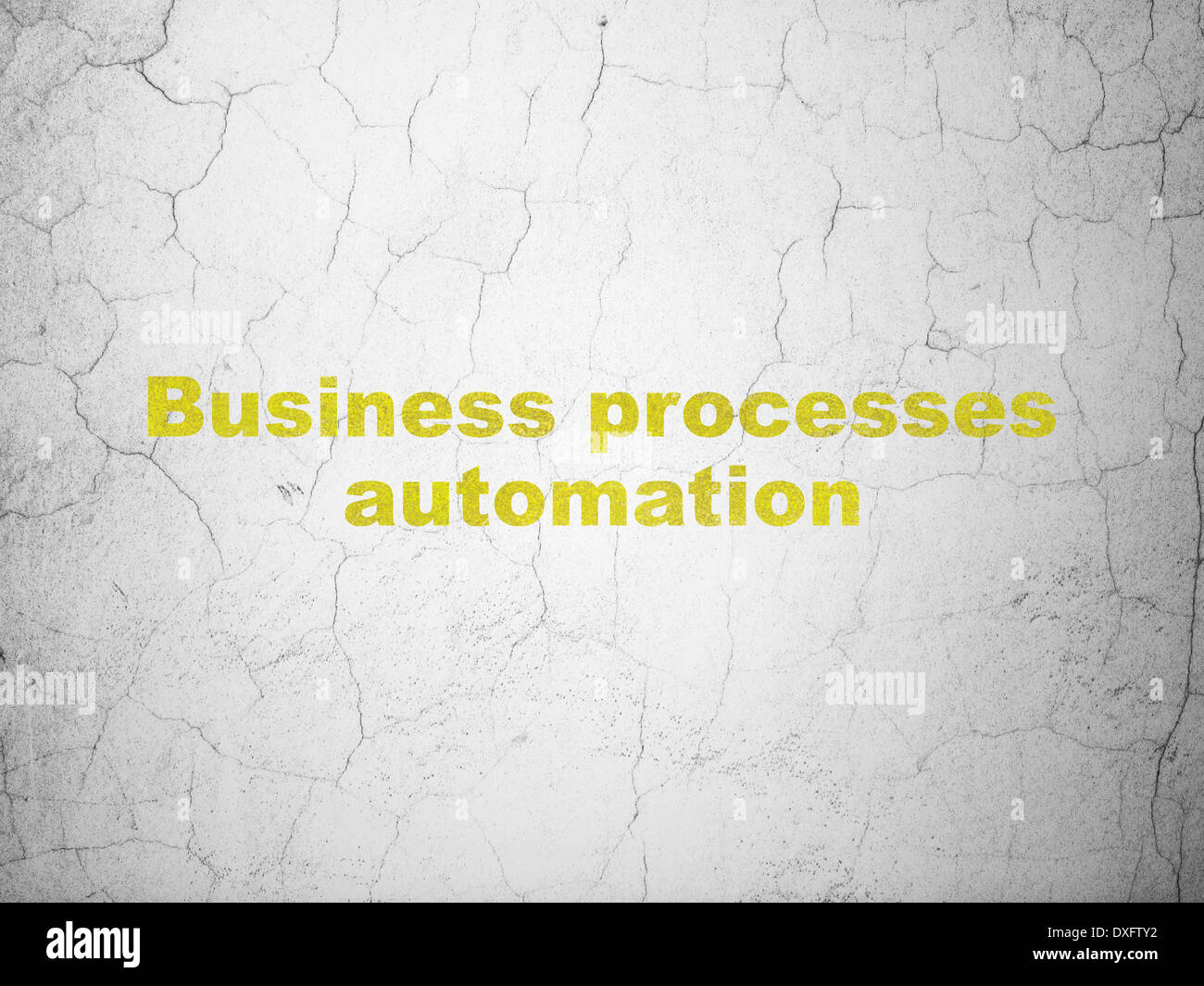 Business concept: Business Processes Automation on wall background ...