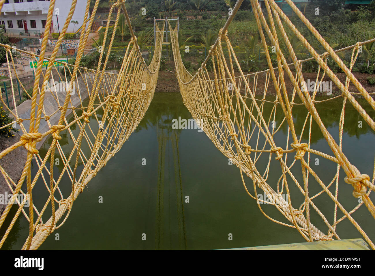 Rope Way, River Crossing Stock Photo - Alamy