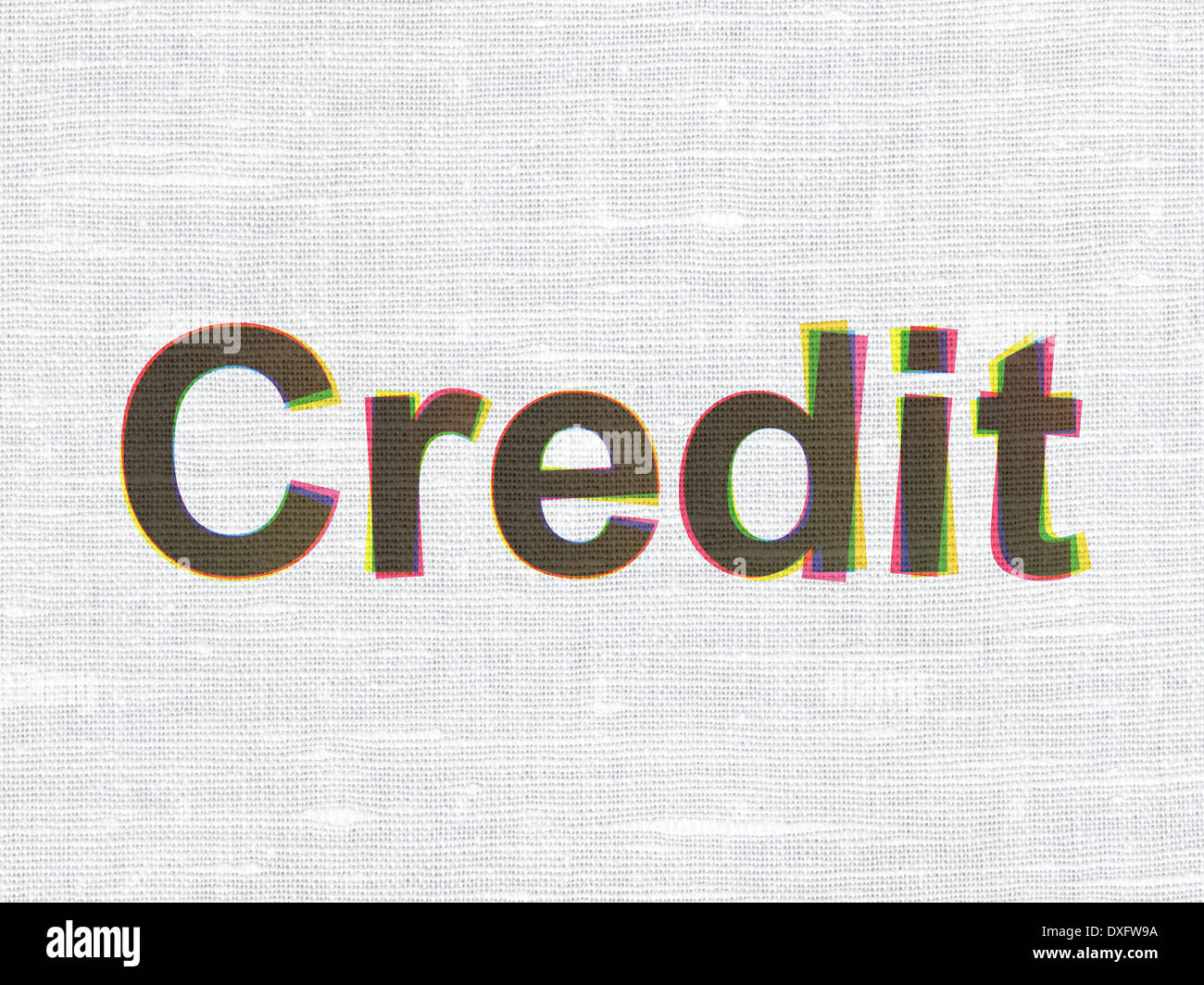 Finance concept: Credit on fabric texture background Stock Photo - Alamy