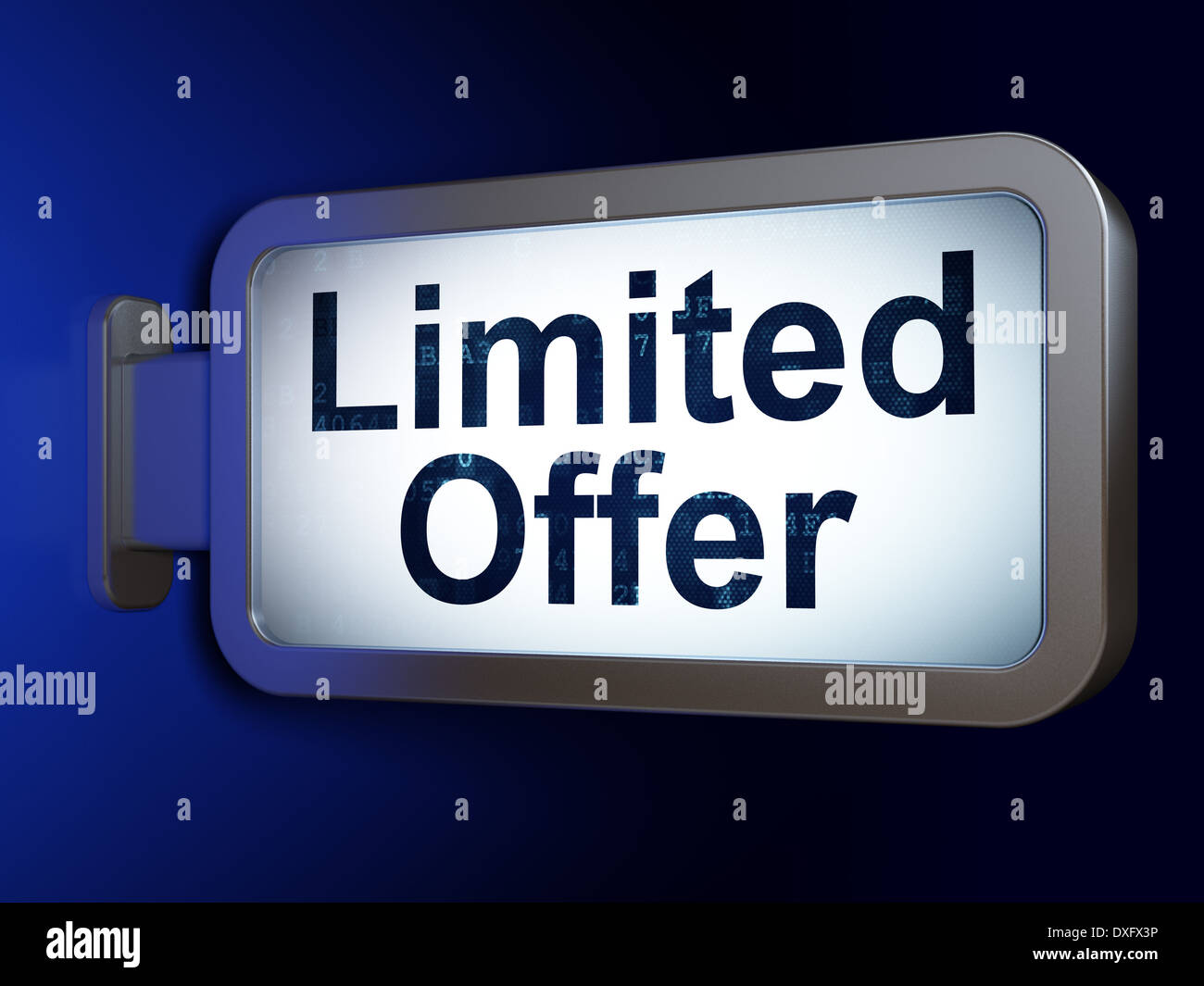 Business concept: Limited Offer on billboard background Stock Photo - Alamy