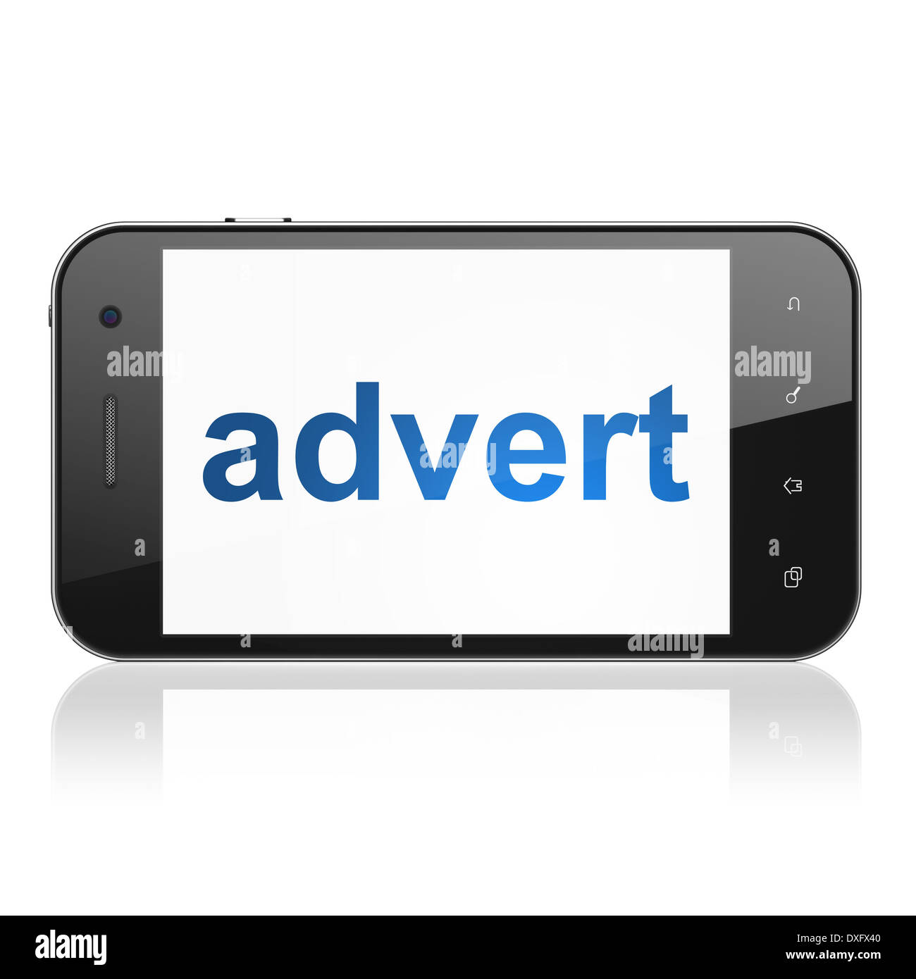 Advertising concept: Advert on smartphone Stock Photo - Alamy