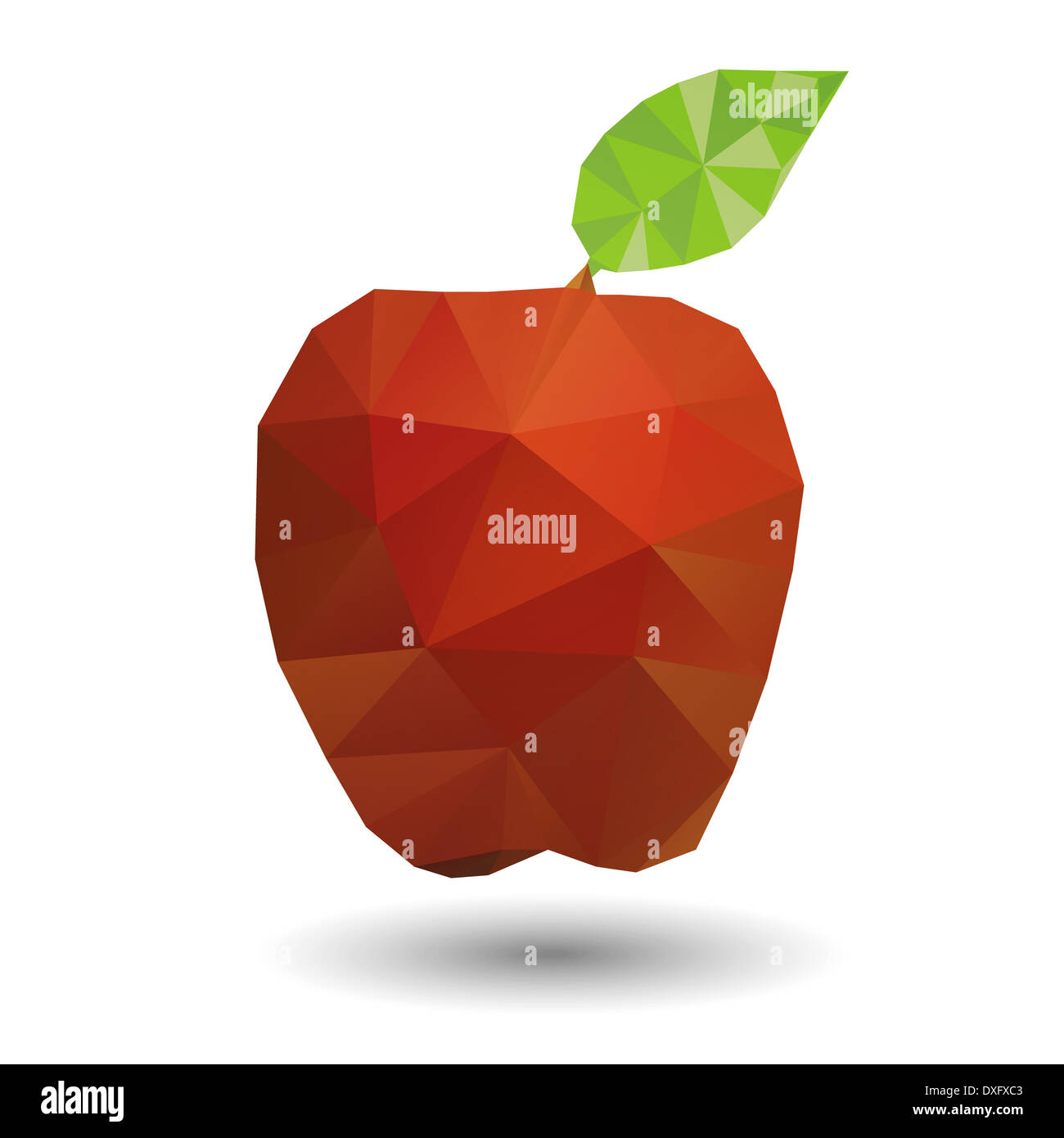 Red apple geometric shape hi-res stock photography and images - Alamy