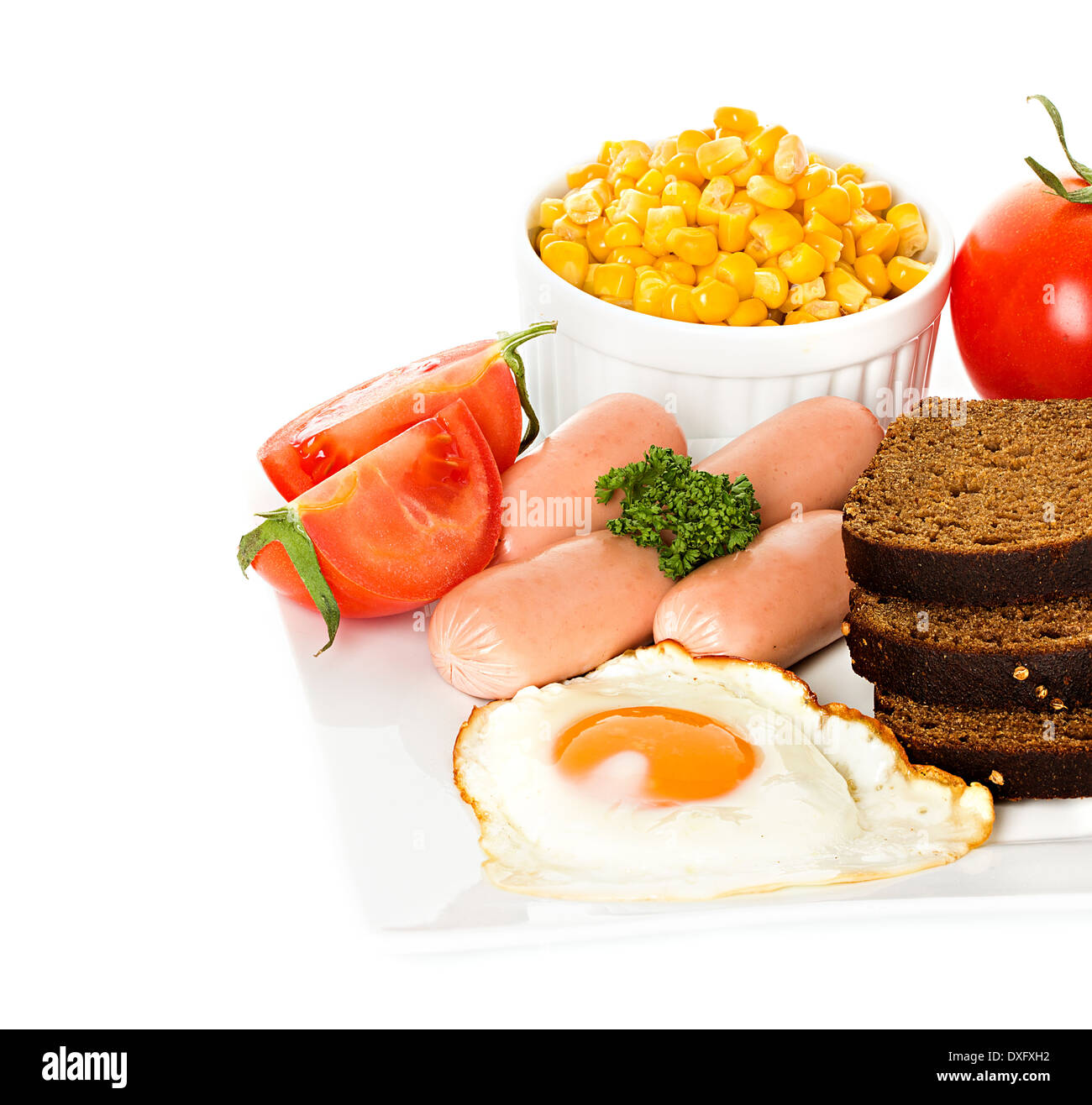 Full english breakfast white hi-res stock photography and images - Alamy
