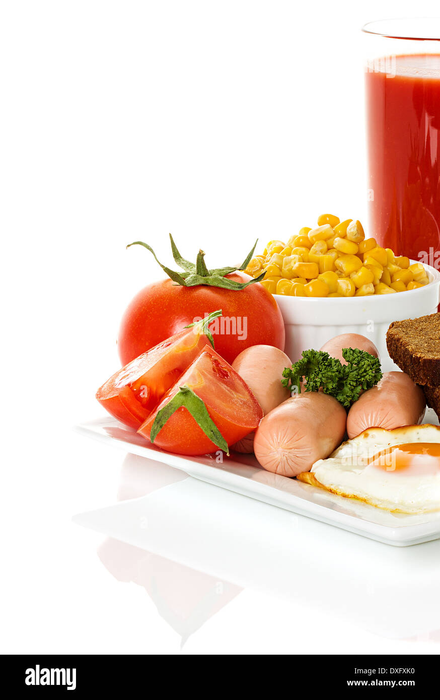 Egg juice plate english breakfast hi-res stock photography and images ...