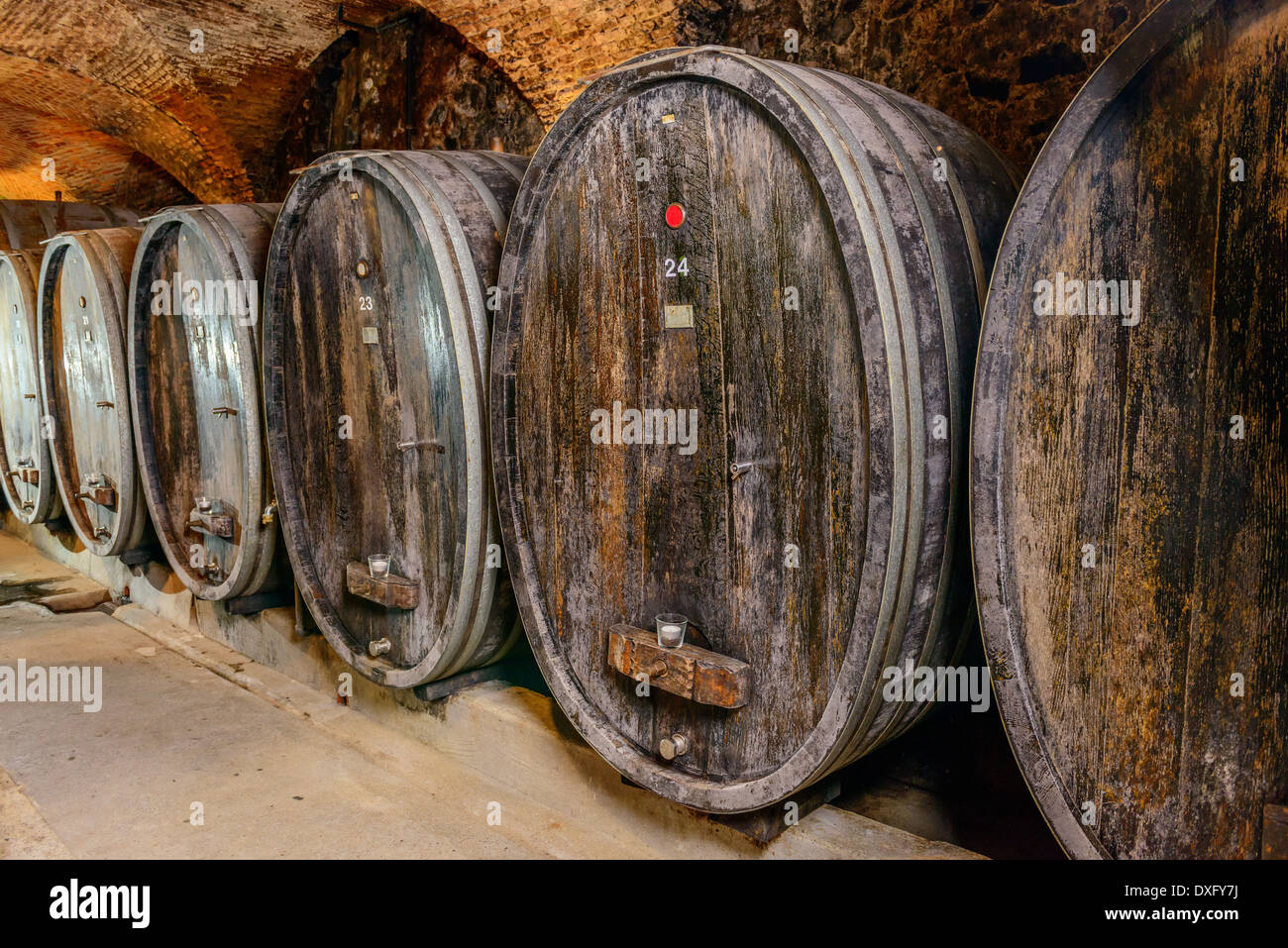 Old wooden vat barrel hi-res stock photography and images - Alamy