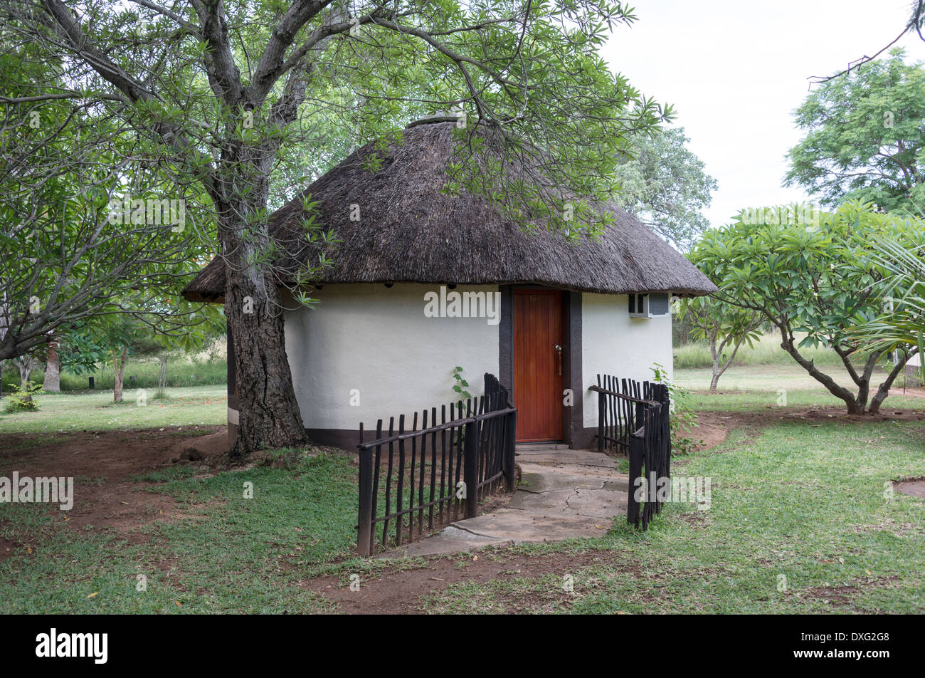 african rondavel as holiday home in a lodge south africa Stock Photo ...