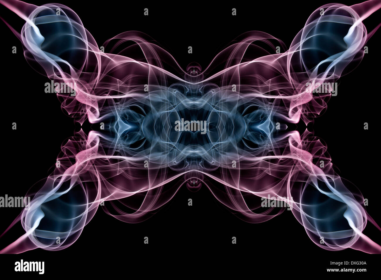 Smoke swirls made into an abstract design Stock Photo - Alamy