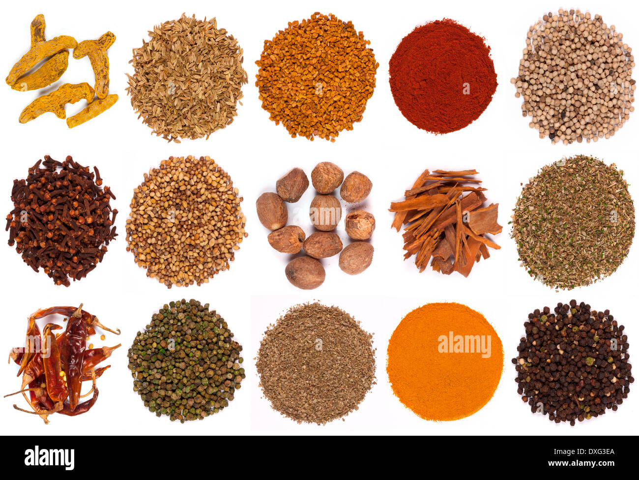 A range of spices Stock Photo - Alamy