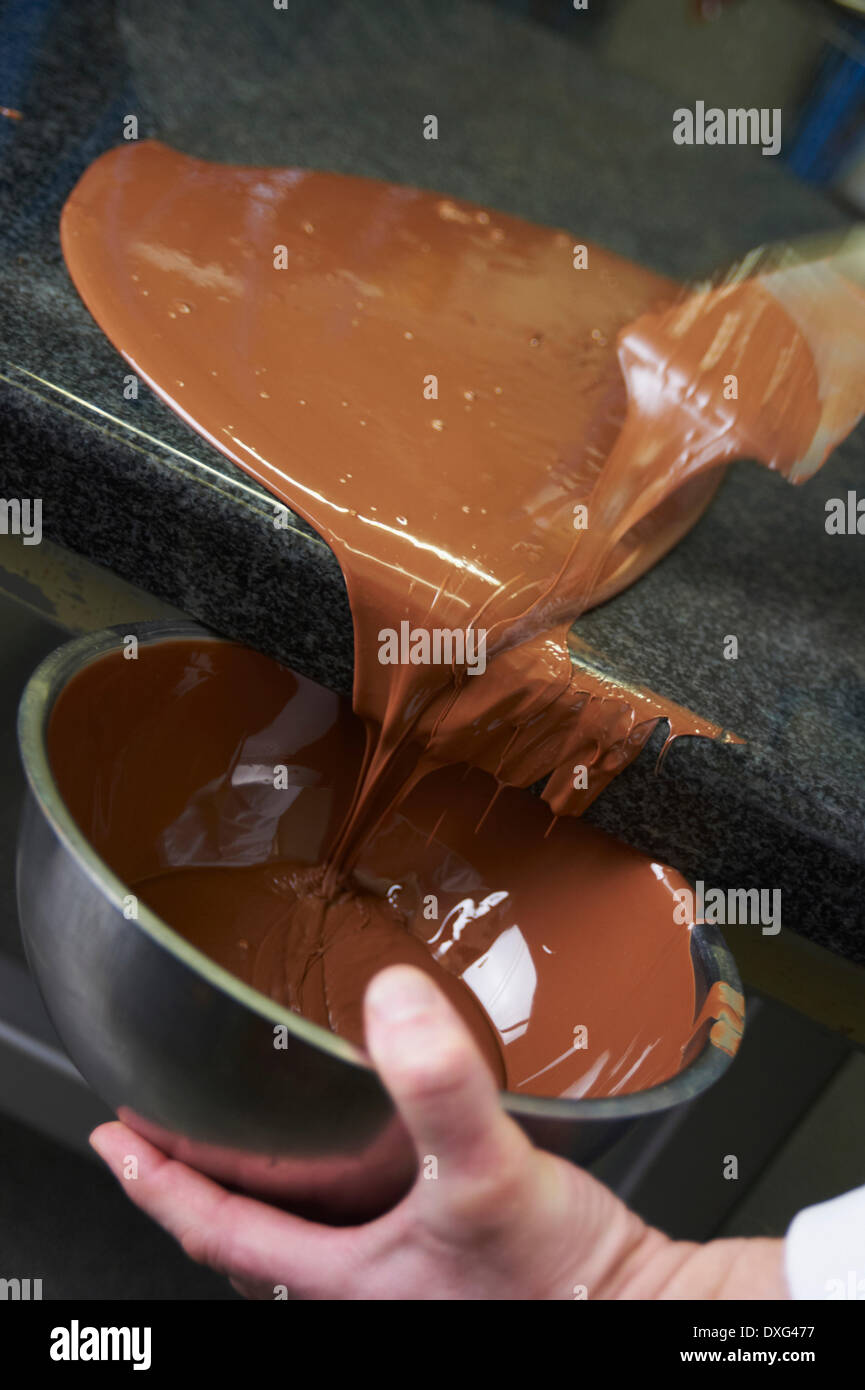 Preparing sweet chocolate dessert hi-res stock photography and images ...