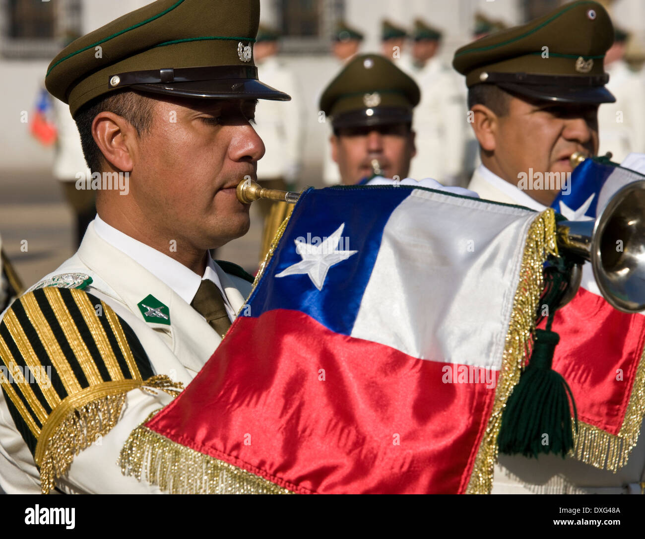 Trumpet player in Presidential Band at the Presidential Palace in ...