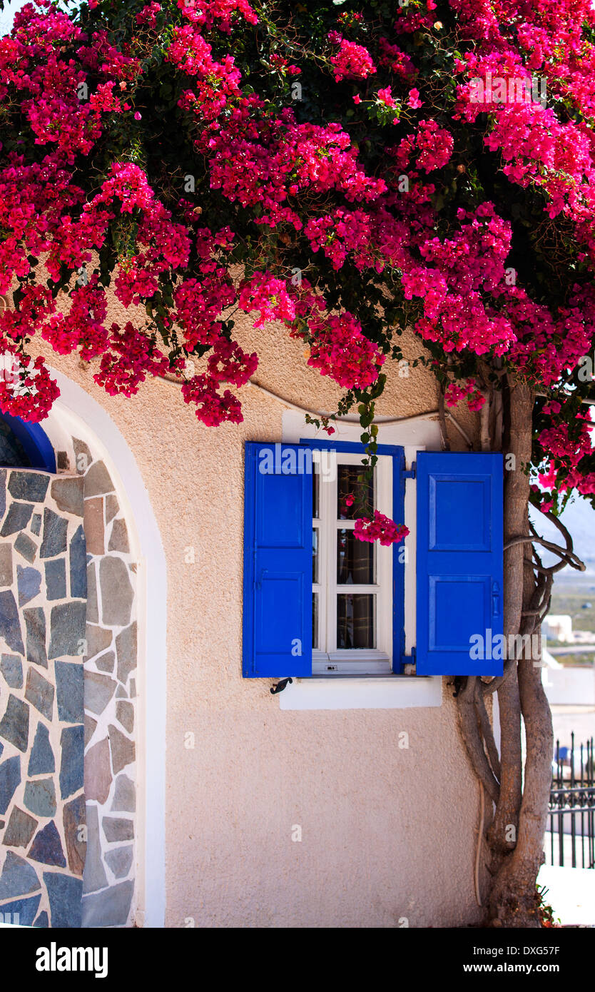 Open traditional greek blue window hi-res stock photography and images ...
