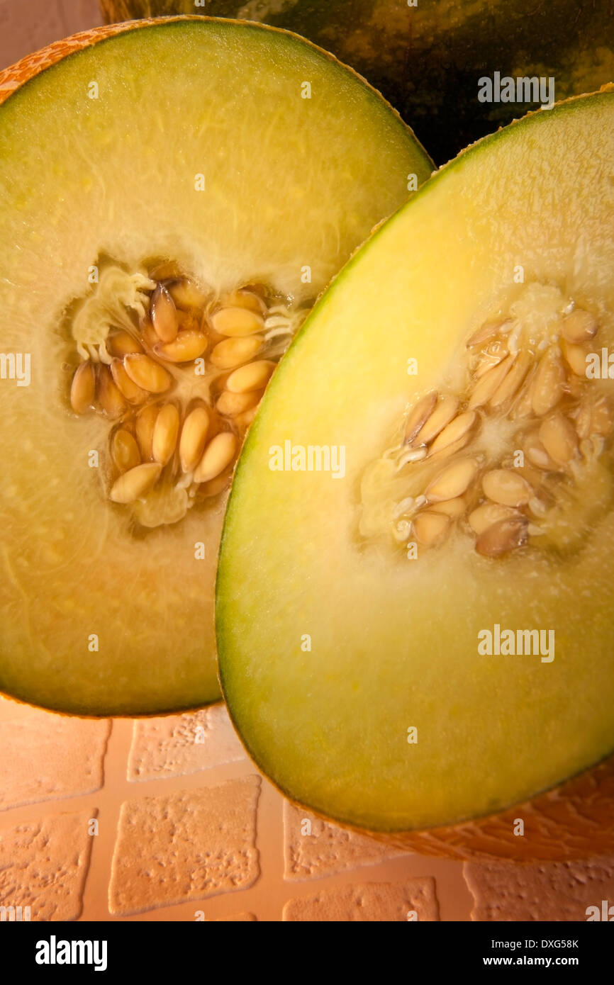 Galia melon seeds hi-res stock photography and images - Alamy