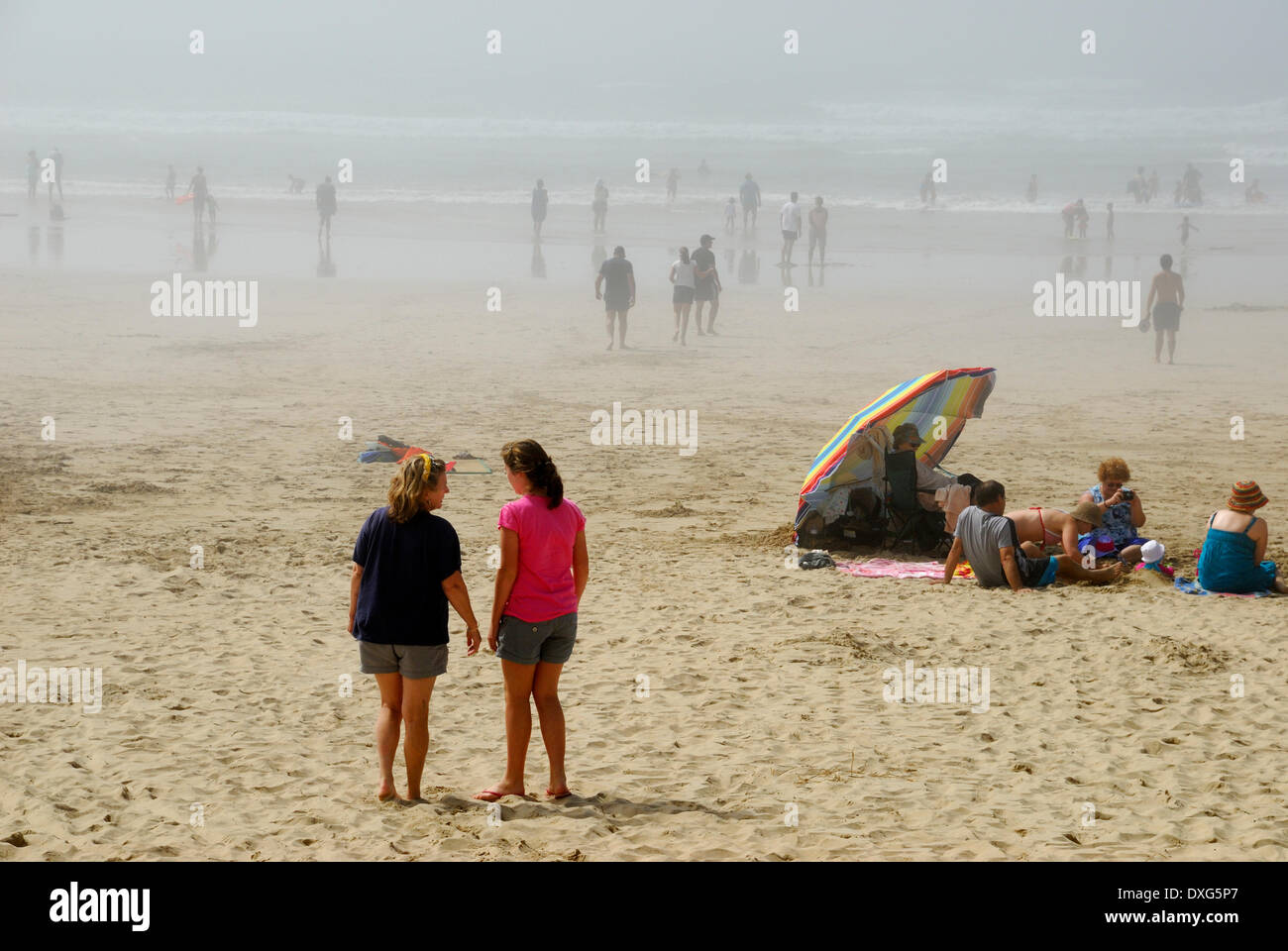Fog on the beach at Still Bay, Western Cape Stock Photo - Alamy