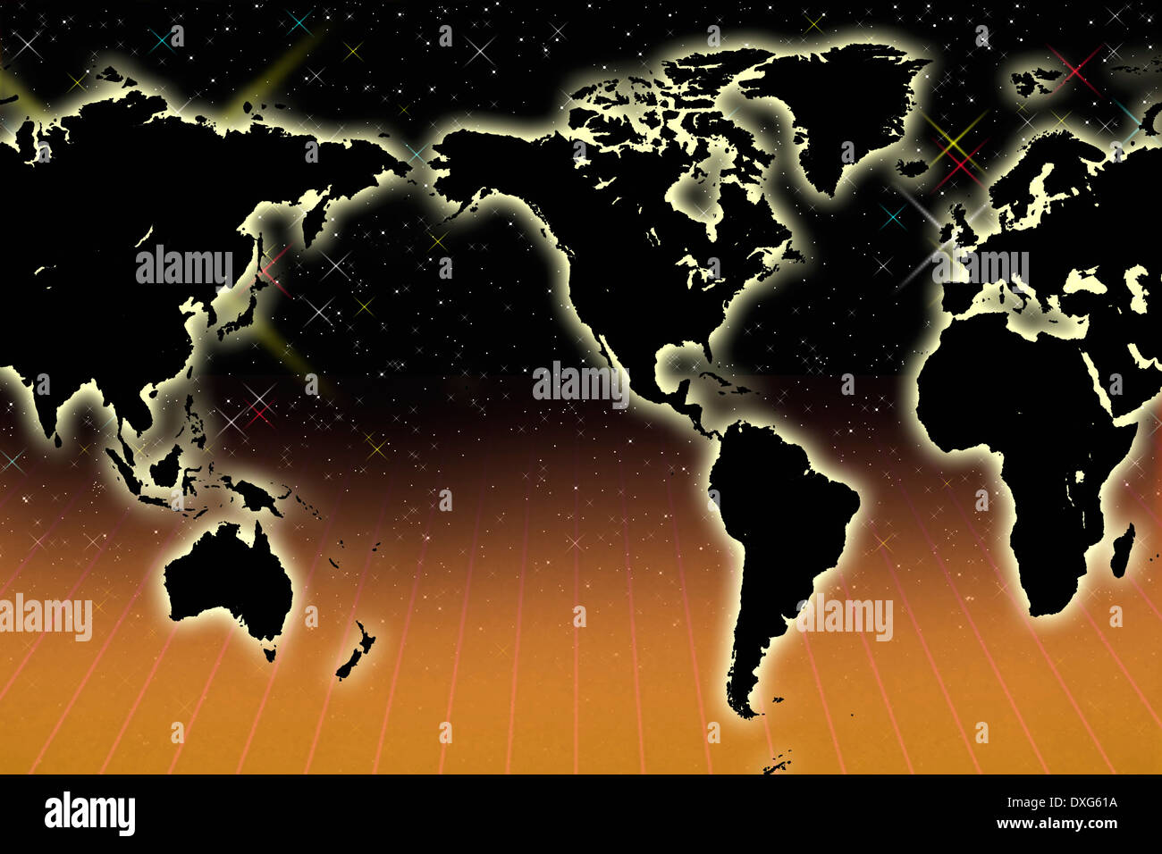 Europe centered world map hi-res stock photography and images - Alamy