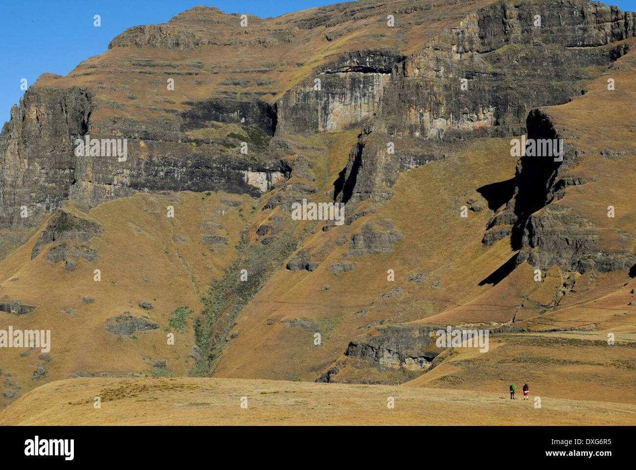 On the escarpment near Goat's Cave contouring around below Devil's ...