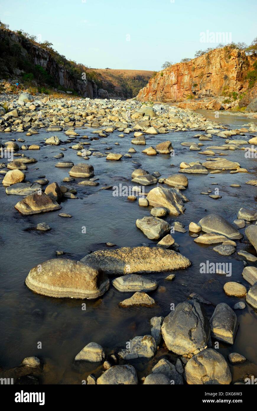 White Umfolozi River gorge, near Melmoth, KwaZulu Natal, South Africa ...