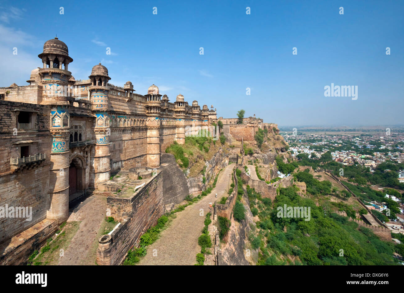 Gwalior Fort - Madhya Pradesh - India Stock Photo - Alamy