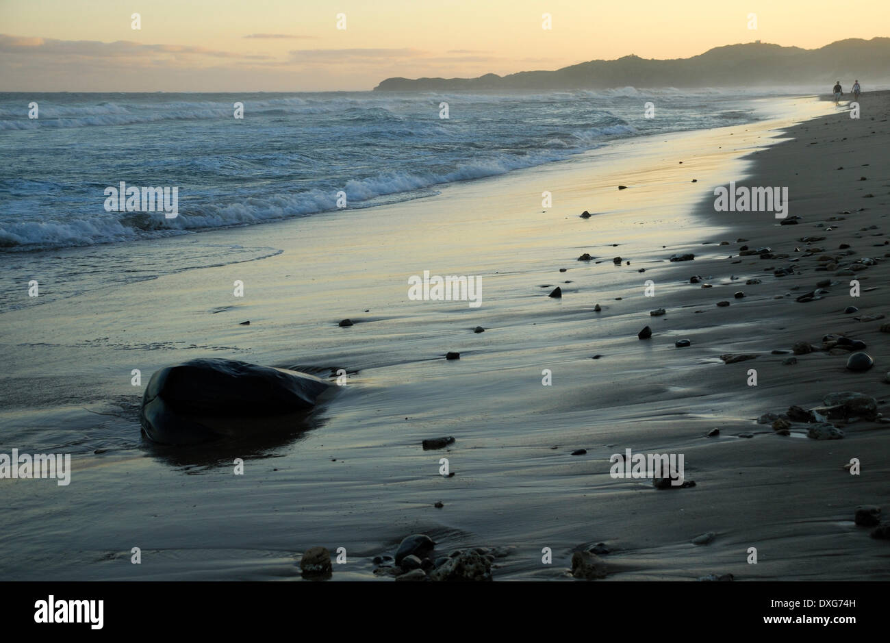 Sunset at Bonza Bay, East London Stock Photo - Alamy
