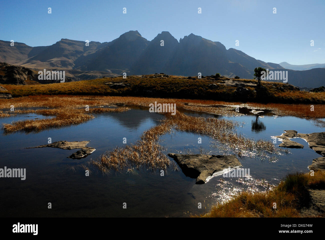 View of Devil's Knuckles (or the Three Bushmen) from the Tarn near Tarn ...