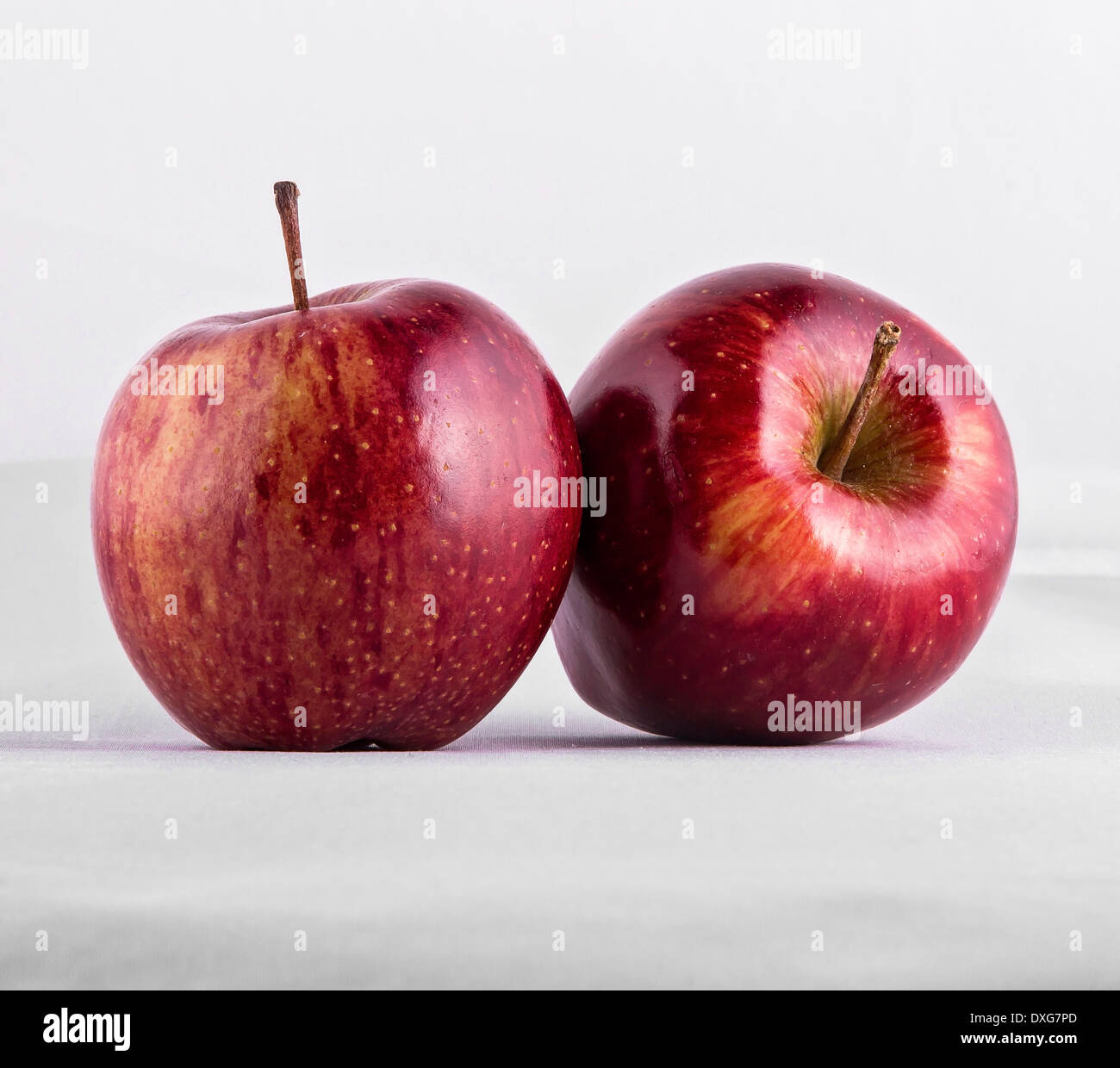 Rosy Red Apples Stock Photo - Alamy