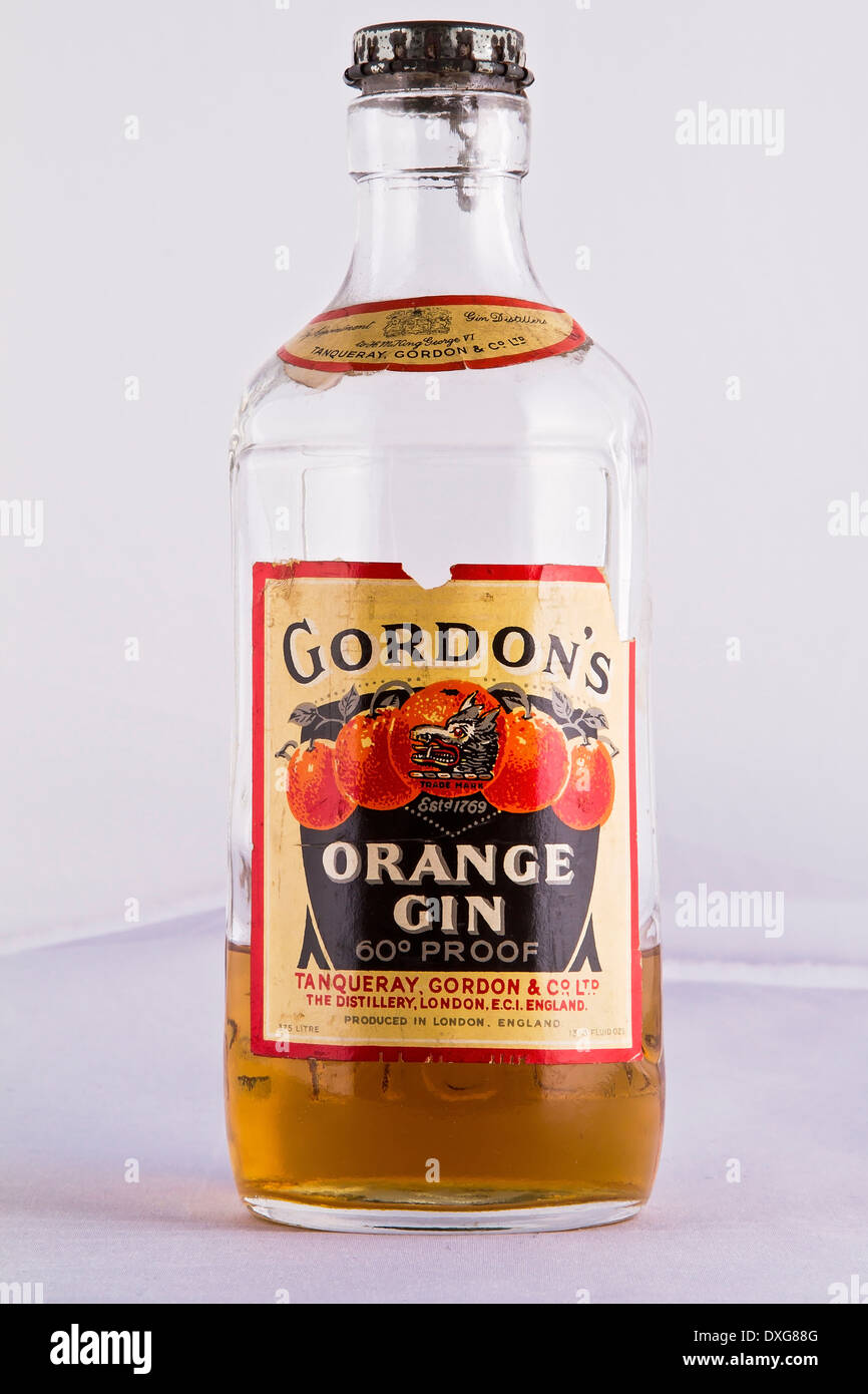 Bottle of Gin Stock Photo - Alamy